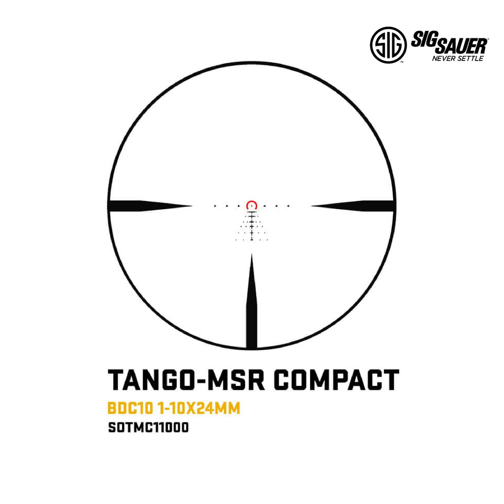 SIG Sauer Tango-MSR Compact 1-10×24mm SFP Rifle Scope - MSR BDC-10 Ret ...